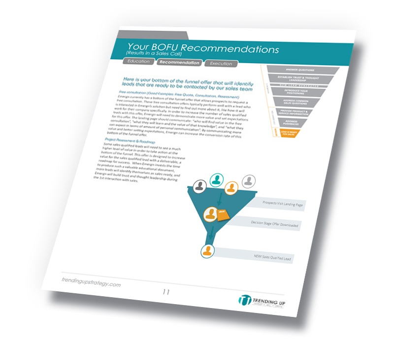 Inside the Content of the Blueprint | Trending Up Strategy